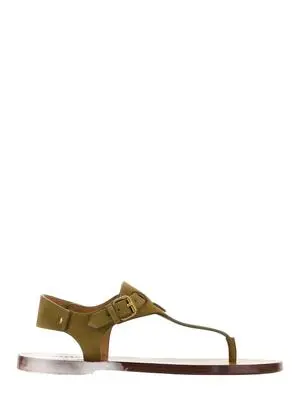 Isabel Marant Étoile Suede Thong Sandals - Green