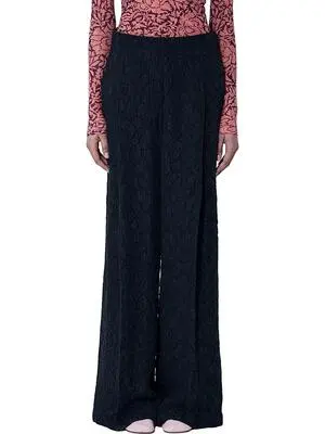 Dries Van Noten Pila Textured Wide-leg Pants - Black