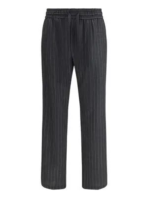 Dolce & Gabbana Wool Pinstriped Trousers - Gray