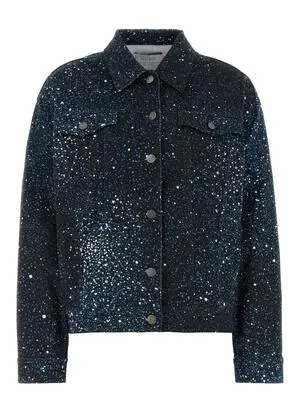 Giuseppe Di Morabito GIUSEPPE DI MORABITO Printed Stretch Denim Jacket Multicolor