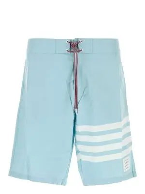 Thom Browne Light Nylon Blend Swimming Shorts - Blue