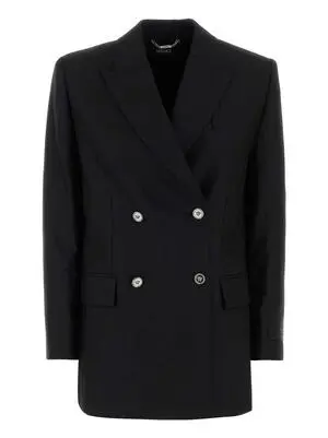 Versace Wool Blazer - Black