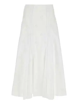 Chloé Poplin Skirt - White