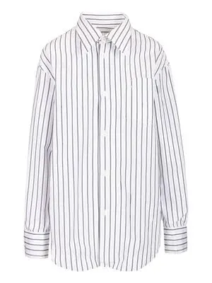 AMI AMI PARIS Wide Striped Cotton Shirt