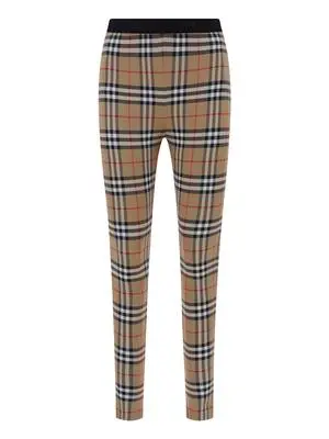 Burberry Archive Check Leggings - Brown