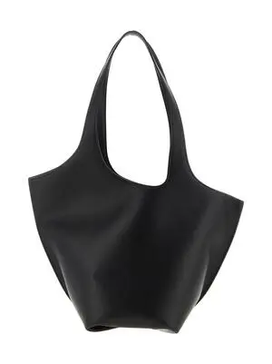 Attico La Scoop Medium Shoulder Bag - Black
