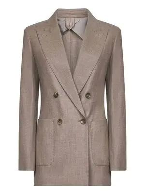 Max Mara Turtledove Stretch Cashmere Harald Blazer - Multicolor