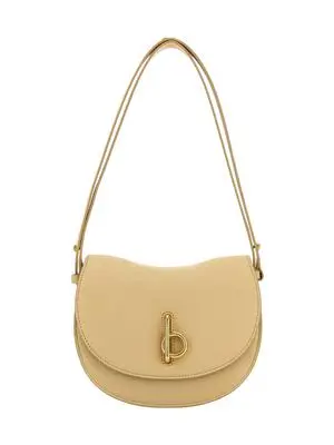 Burberry Beige Leather Small Shoulder Bag - Brown