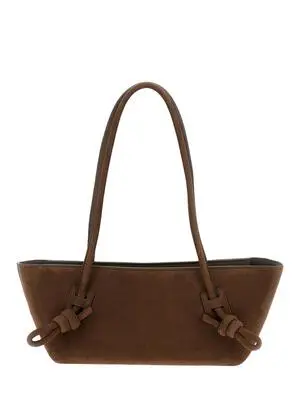 Hereu Fleca Suede Calfskin Handbag With Knot Detailing - Multicolor