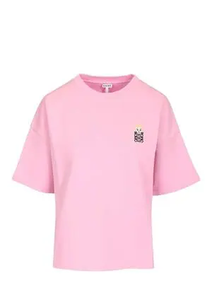 Loewe X Louis Wain Futurist Cat Embroidered Cotton Blend T-shirt - Multicolor