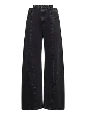 MAISON MARGIELA Decortiqué Wide Leg Jeans - Multicolor