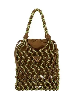 Prada Two-tone Mesh Handbag - Multicolor