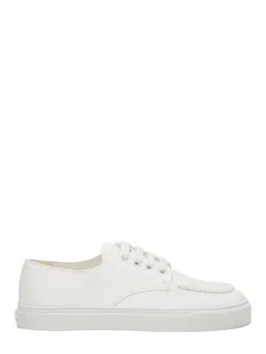 Prada Leather Lace Up Sneakers - Multicolor