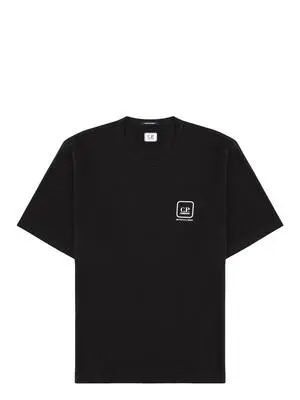 C.P. COMPANY T-shirt With Logo And Print - Black