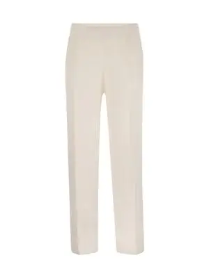 Max Mara Arno Viscose And Wool Trousers - Cream