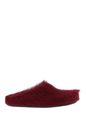 Marni MARNI Fussbett Long-Haired Calf Leather Sabots Multicolor