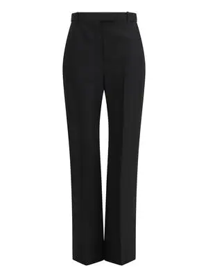 Alexander McQueen Tailored Cotton Trousers - Black