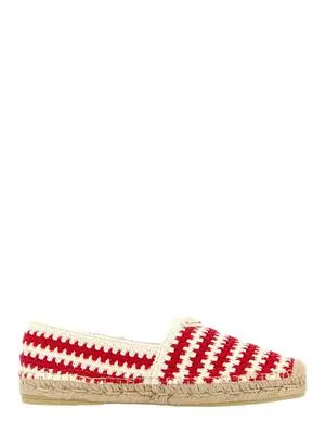 Prada Two-tone Crochet Espadrilles - Multicolor