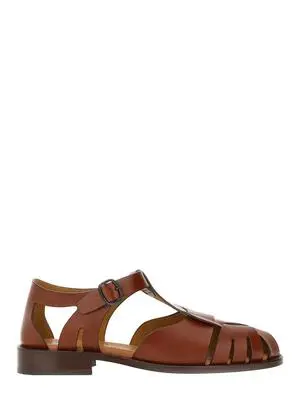 Hereu Leather Sandals - Brown