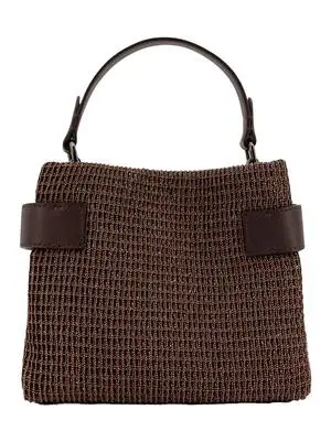 Brunello Cucinelli Woven Leather Crossbody Bag - Multicolor