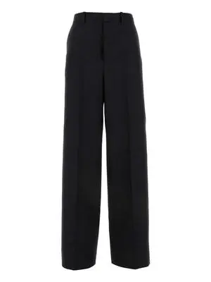 Gucci Slate Wool Wide-leg Pant - Gray