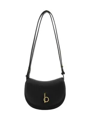 Burberry Leather Mini Rocking Horse Shoulder Bag - Black