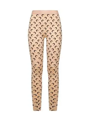 MARINE SERRE Marine Serre Crescent Moon Lycra Leggings Multicolor