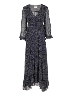 Isabel Marant Étoile ISABEL MARANT ETOILE Briane Long Printed Dress Blue