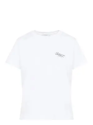 Givenchy Cotton T-shirt With Ink Effect Logo - White