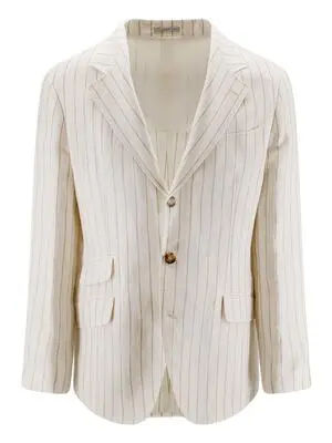 Brunello Cucinelli Linen Blazer - Multicolor