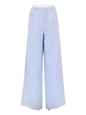 A.p.c. Louise Wide Leg Pants - Blue