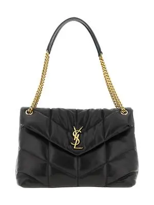 SAINT LAURENT SAINT LAURENT Loulou Puffer Medium Shoulder Bag In Calf Leather