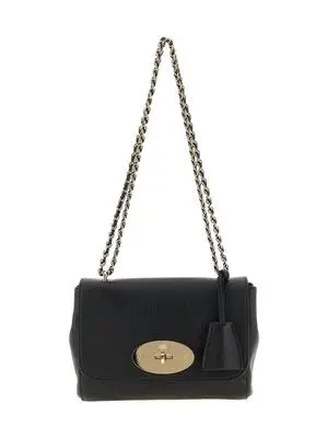 Mulberry Lily Legacy Leather Crossbody Bag With Turn Lock Closure - Black