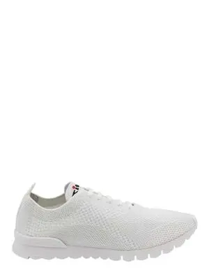 Kiton Fits Sneaker With Knit Fabric Upper - White