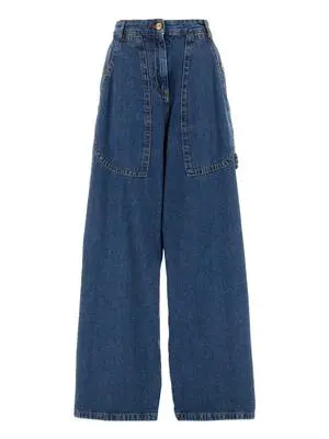 Etro Wide Leg Denim Jeans - Blue