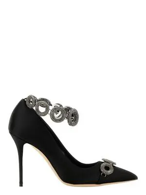 Manolo Blahnik Embellished Fabric Pumps - Multicolor