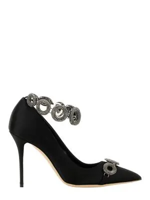 Manolo Blahnik Embellished Fabric Pumps - Multicolor