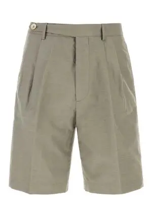 Brunello Cucinelli Cotton Blend Bermuda Shorts - Gray