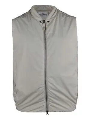 Stone Island Sleeveless Waterproof Jacket - White