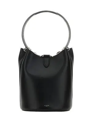 Alaïa ALAIA "Borsa" Leather Bucket Bag With Hoop Handle Multicolor