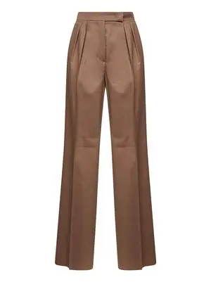 MAX MARA MAX MARA Hazelnut Twill Straight Trousers