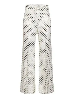 Valentino Garavani Birch And Black Plusdepois-printed Supergran Trousers - Multicolor