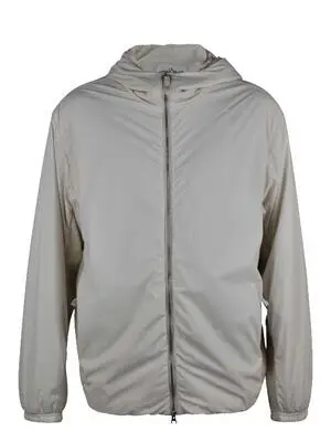 Stone Island Lightweight Quilted Hooded Jacket - White