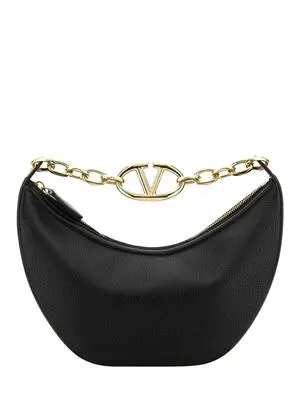 Valentino Garavani Vlogo Moon Hobo Handbag - Black