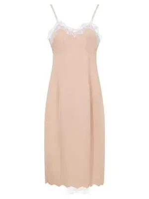 Carven Lingerie Viscose Midi Dress - Multicolor