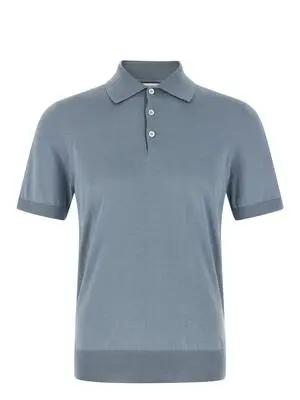 Brunello Cucinelli Cotton Polo Shirt - Blue
