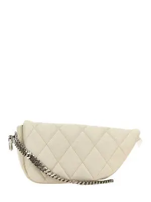 Burberry Burberry Quilted Lamb Leather Shoulder Bag White