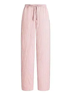 Dolce & Gabbana Striped Wrinkled Effect Trousers - Multicolor
