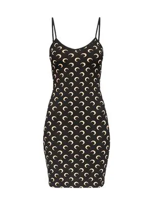 MARINE SERRE Moon Print Mini Dress - Multicolor