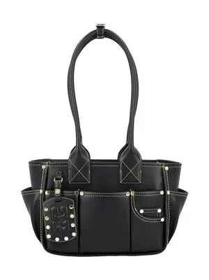 GANNI Pose Small Top Handle Bag - Black